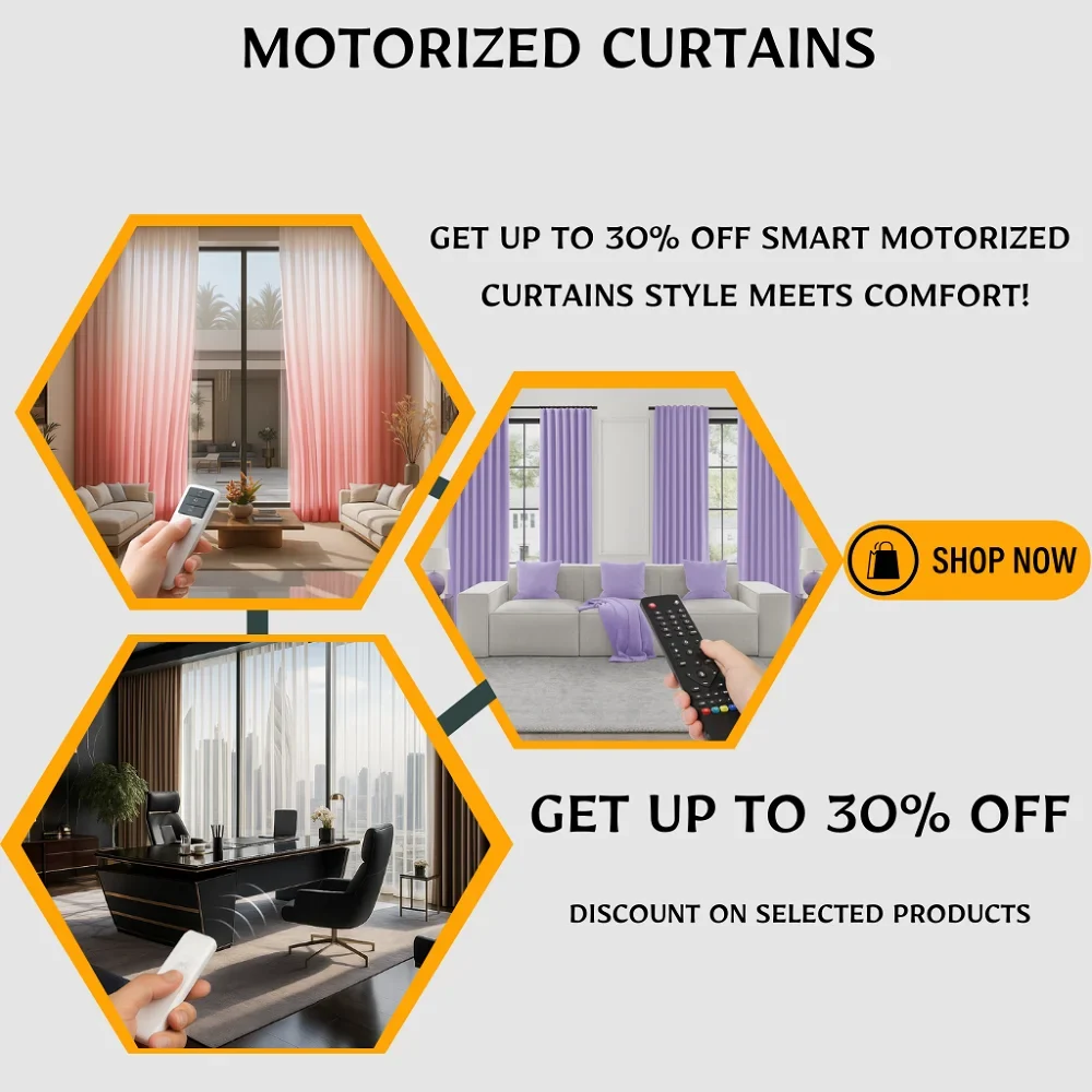 Motorized Curtains - Effortless Elegance - Get Best Price