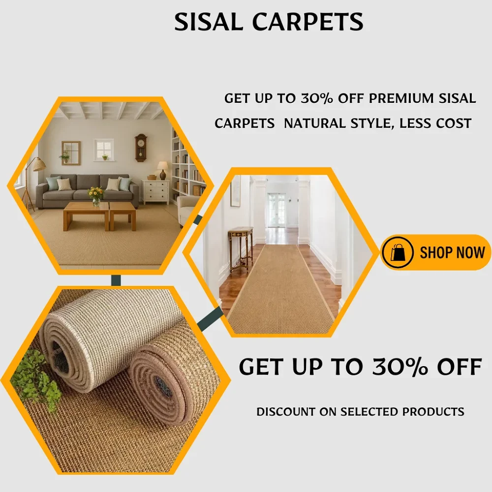 Natural Sisal Carpets for a Rustic Look - Buy Now @ Best Price